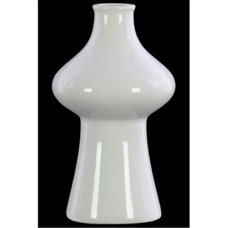 Urban Trends Collection Large Stoneware Bellied Round Vase with Short ...