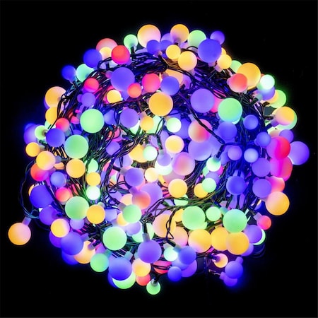 Vickerman 103 ft. 400 Light LED 3 Cherry Set with Green Wire, Multi ...