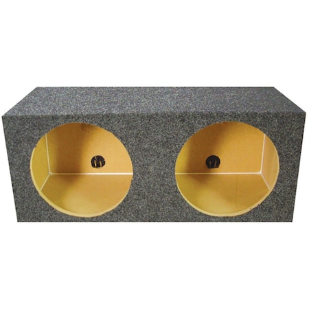 Q Power 10 in. Square Style Empty Woofer Box QMPSQ10E | Zoro