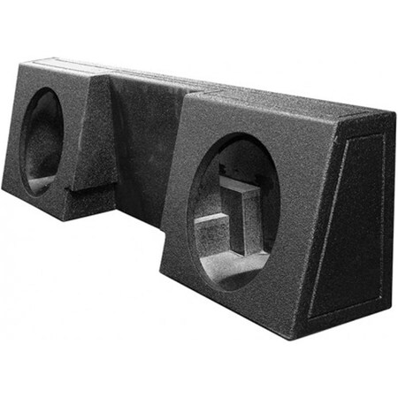 Q Power Qbomb Dual 10 in. Sealed Subwoofer Enclosure GM Behind Seat ...