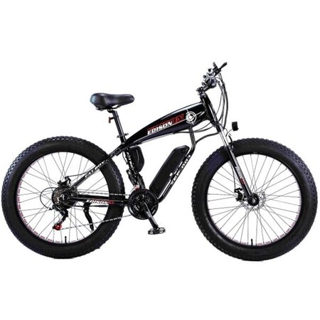 Alegria Edison Fat Boy Aluminum Alloy E-Bike, Black AL3969798 | Zoro