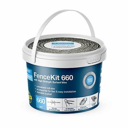 Bekaert Bekaert Steel Wire 622693 Barb Wire Bucket - 660 ft. 15.5 Gauge ...