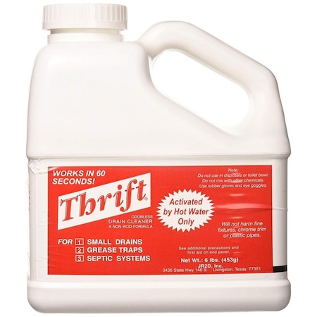 Thrift Marketing 6 lbs Thrift Drain Cleaner TH601415 | Zoro