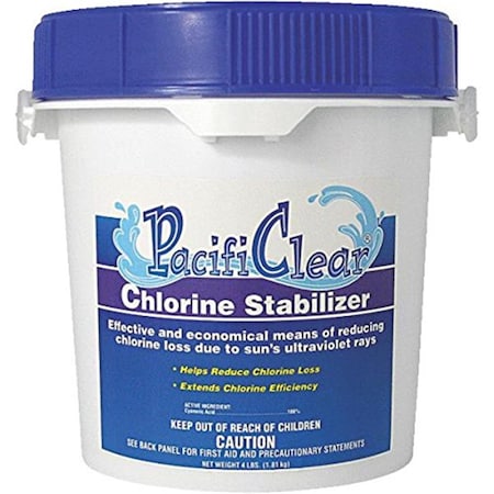 Water Techniques Chlorine Stabilizer 4 lbs Pail F081004032PC | Zoro