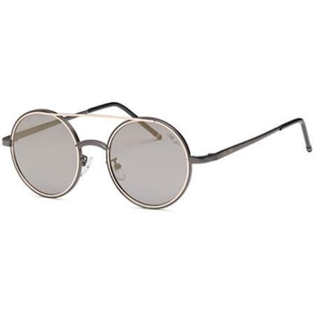 Balcony Beyond Punk Rock Round Style Sunglasses, White BA2076255 | Zoro