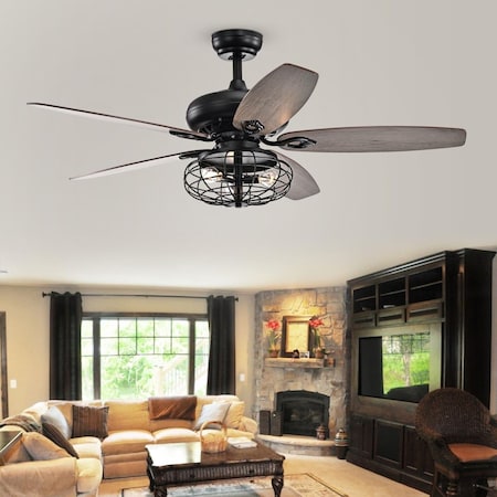 Warehouse Of Tiffany CFL-8434REMO-MB 52 in. Joye Indoor Remote ...