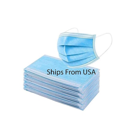 White Mark Disposable Protective Face Mask - Pack of 50 DisposableMask ...