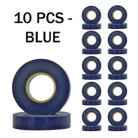 Sticky Situation Electrical Tape, Blue -10PK ST4222009 | Zoro