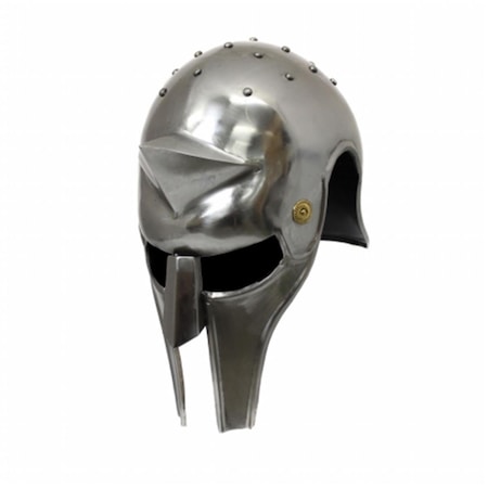 Back2Basics Antique Replica Full-Size Metal Gladiators Arena Helmet ...
