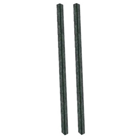 Aarco Aarco Products Inc. DPP-4 Green Plastic Lumber Post Set 4 in. x 4 ...