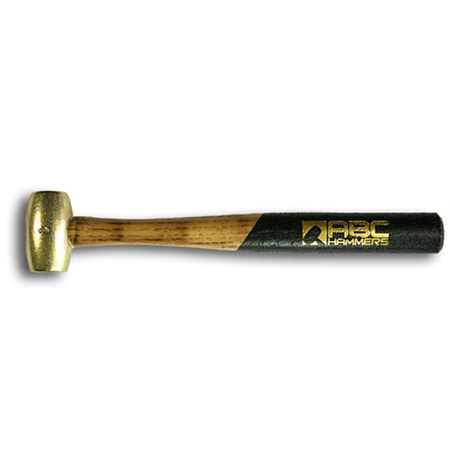 Abc Hammers 1 Lb. Brass Hammer With 12 In. Wood Handle AB1840 | Zoro