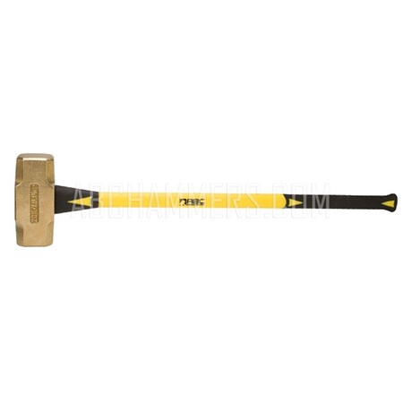 Abc Hammers 20 lbs Brass Hammer with 33 in. Fiberglass Handle AB1862 | Zoro