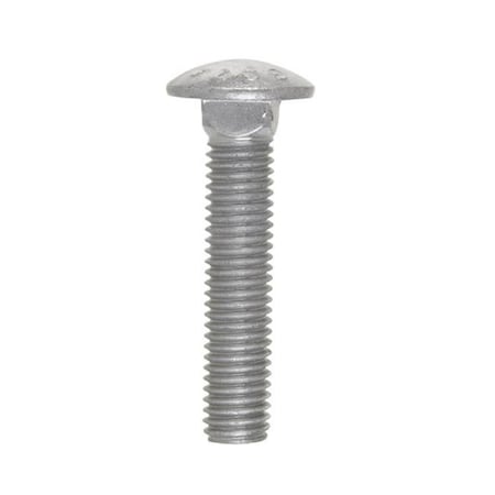 Hillman 812611 0.5 x 2.5 in. Hot Dipped Galvanized Carriage Screw Bolt ...