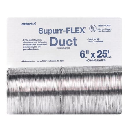Spurr-Flex FUL0625 6 in. x 25 ft. Metallic Ducting 48556 | Zoro