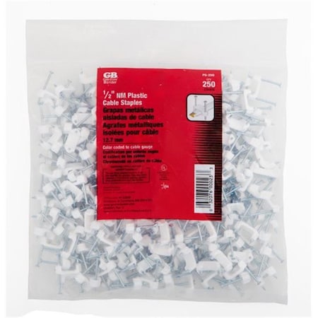 Home Improvement PS-250N Plastic Romex Staple HO3313497 | Zoro
