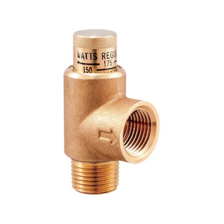 Watts LF530-C3-4 0.75 in. Lead Free Brass MPT Expansion Relief Valve ...