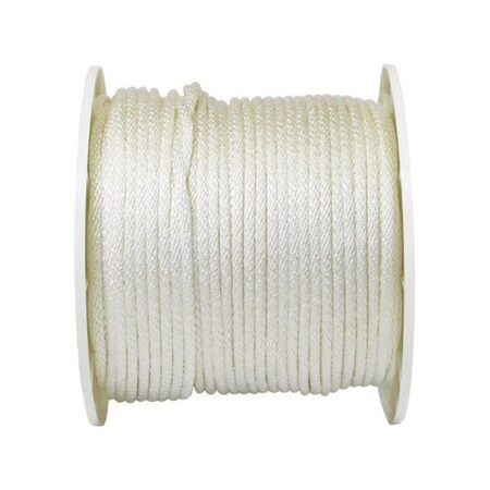 Clean All G1020S0500S Solid Braided Nylon Rope Spool White - 0.31 in. x ...