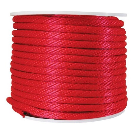 Clean All P7240S00200R01S Solid Braided Poly Derby Rope Red CL2185539 ...