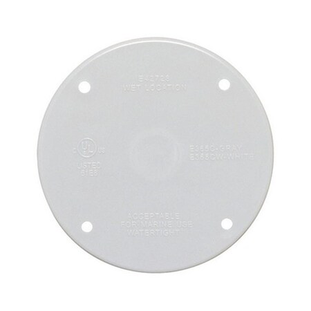 Gizmo Electrical Box Cover, Round, Blank Cover GI156586 | Zoro
