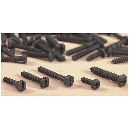 Acorn Mfg Wood Screw, 3/4", 3/4 in, Black Steel AQ3B7 | Zoro