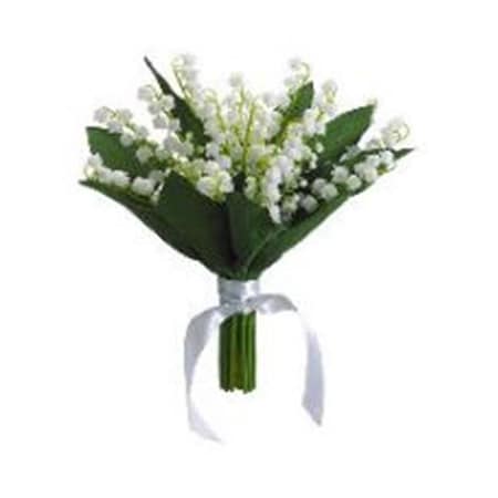 Allstate FBQ121-CR 10 in. Lily of The Valley Bouquet Cream- Pack of 6 ...