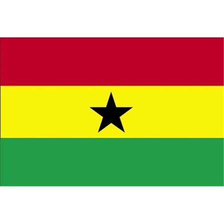 Ss Collectibles 5 ft. X 8 ft. Nyl-Glo Ghana Flag SS171037 | Zoro