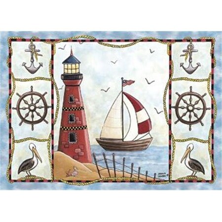 Associated Weavers Custom Printed Rugs LIGHTHOUSE Lighthouse Rug ...