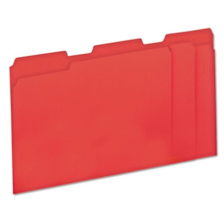 Coolcrafts Colored File Folders; .33 Cut One-Ply Top Tab; Letter; Red ...