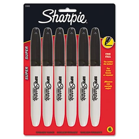 Sharpe Manufacturing Sharpie 33666PP Super Permanent Markers Fine Point ...