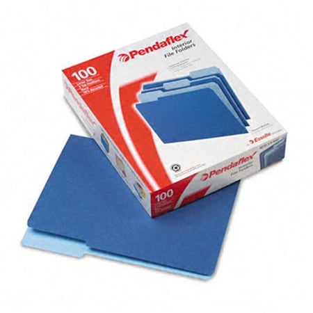Pendaflex Pendaflex 421013NAV Interior File Folders- 1/3 Cut- Top Tab ...