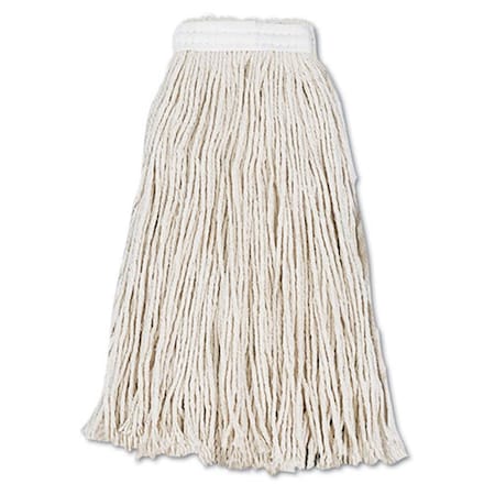 Pinpoint Cut End Wet Mop Head, Cotton, Size No. 16 - White PI620110 | Zoro