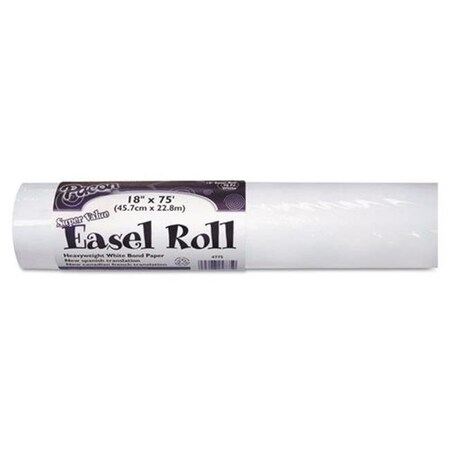 Easy-To-Organize 18 in. x 75 ft. Easel Drawing Paper Roll - White ...