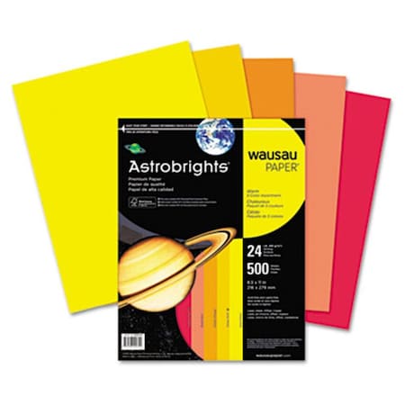 Wausau Papers Wausau Paper 20272 Astrobrights Colored Paper- 24lb- 8-1/ ...