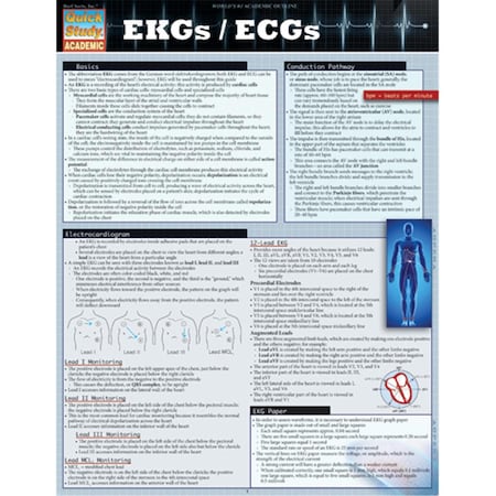 Barcharts Ekgs & Ecgs Quickstudy Easel 9781423218623 | Zoro