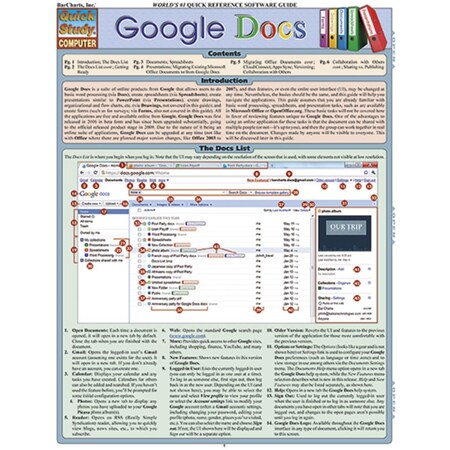 Barcharts Google Docs Quickstudy Easel 9781423216452 | Zoro