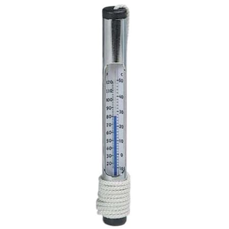 Whole-In-One 130 Chrome Brass Tube Thermometer with Blown Glass Tube ...
