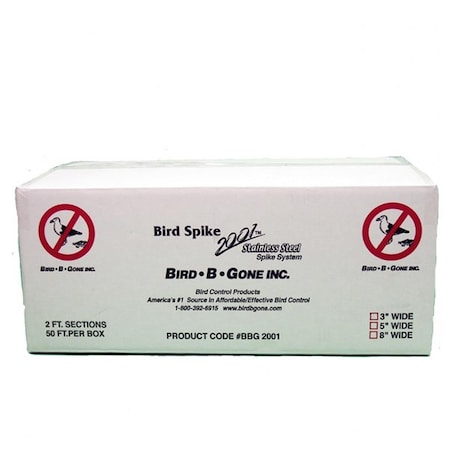 Bird -B-Gone Bird B Gone 8in- 50ft. Stainless Steel Bird Spikes BI42537 ...