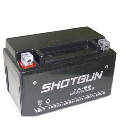 Batteryjack Shotgun Sealed Maintenance Free YTX7A - BS Go Cart Moped ...