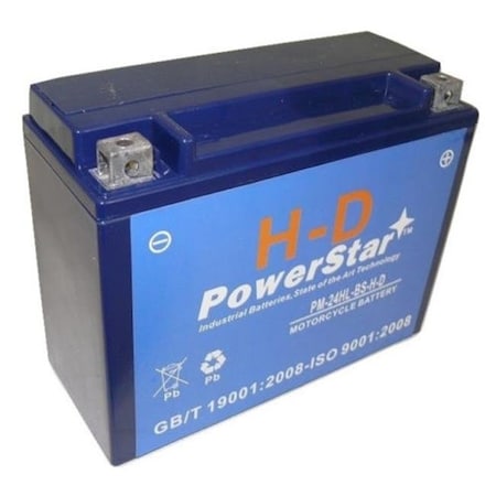 Powerstar PowerStar PM-24HL-BS-HD-15 12V 21Ah Genuine YTX24HL-BS 402CCA ...