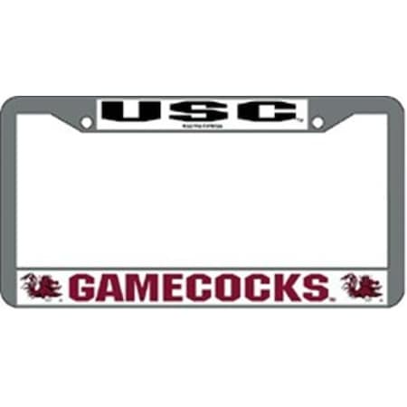 Cisco Independent South Carolina Gamecocks License Plate Frame Chrome ...