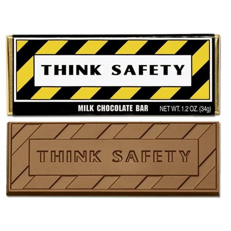 Chocolate Chocolate Think Safety Wrapper Bars - Pack of 50 310015 | Zoro