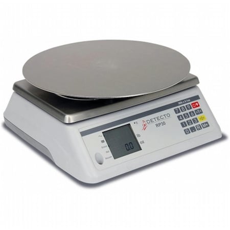 Cardinal Scale Round Digital Ingredient Scale with Round Platter- 13 in ...