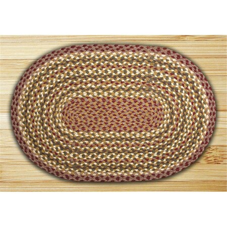 Capitol Earth Rugs Olive-Burgundy-Gray Oval Rug 06-324 | Zoro