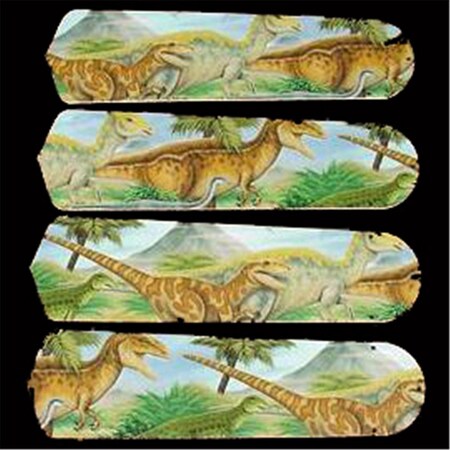 Lightitup Dinosaurs T-Rex Jurassic 42 in. Ceiling Fan Blades Only ...