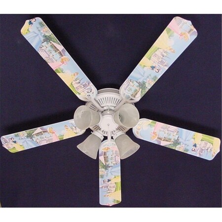Lightitup Disney Princesses- Castle Ceiling Fan 52 in. LI2543748 | Zoro