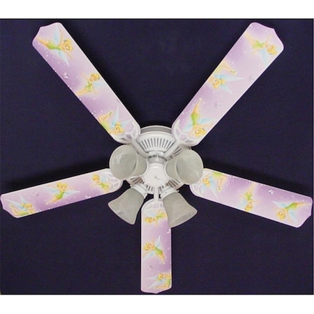 Lightitup Tinkerbell Fairy Purple Ceiling Fan 52 in. LI2543750 | Zoro