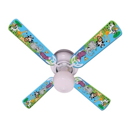 Lightitup Jungle Party Animals Ceiling Fan 42 In LI1520692 | Zoro