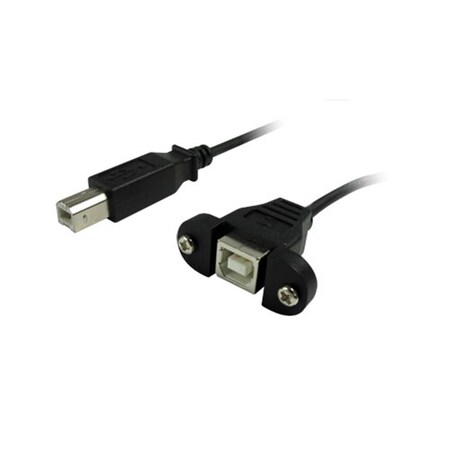 Comprehensive Standard Series USB B Female Panel Mount to B Male Cable ...