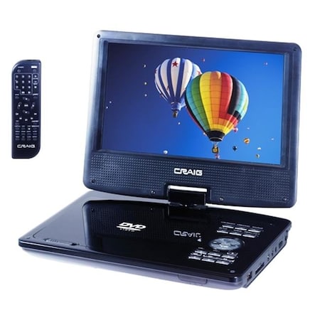Craig Craig CTFT713 9 in. Swivel Screen Portable DVD & CD Player ...