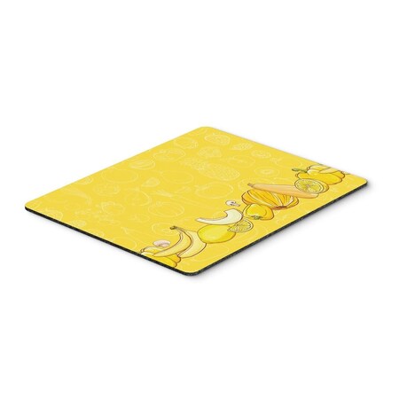 Skilledpower Fruits & Vegetables in Yellow Mouse Pad; Hot Pad or Trivet ...